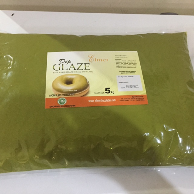 Jual Elmer Green Tea Dip Glaze 5 kg (packing pabrik) | Shopee Indonesia