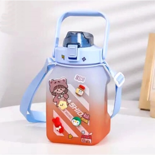 Jual Botol Gemoy Kotak Bulat Gradasi Viral / Botol Minum Anak Viral ...
