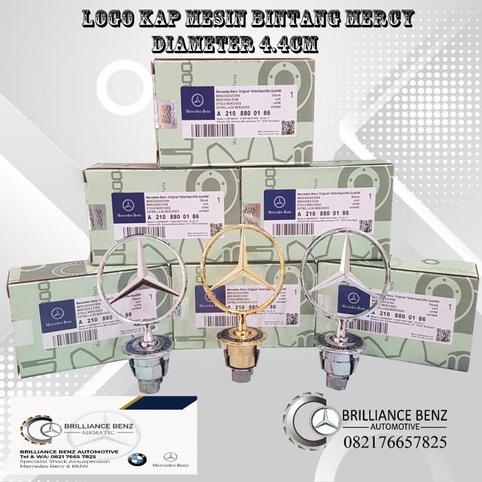 Jual LOGO BINTANG KAP MESIN MERCEDES BENZ ORIGINAL / EMBLEM HOOD STAR ...