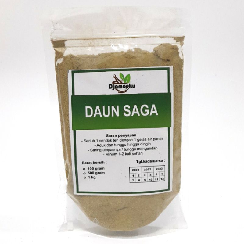 Jual Daun saga bubuk 100 gram murni original | Shopee Indonesia
