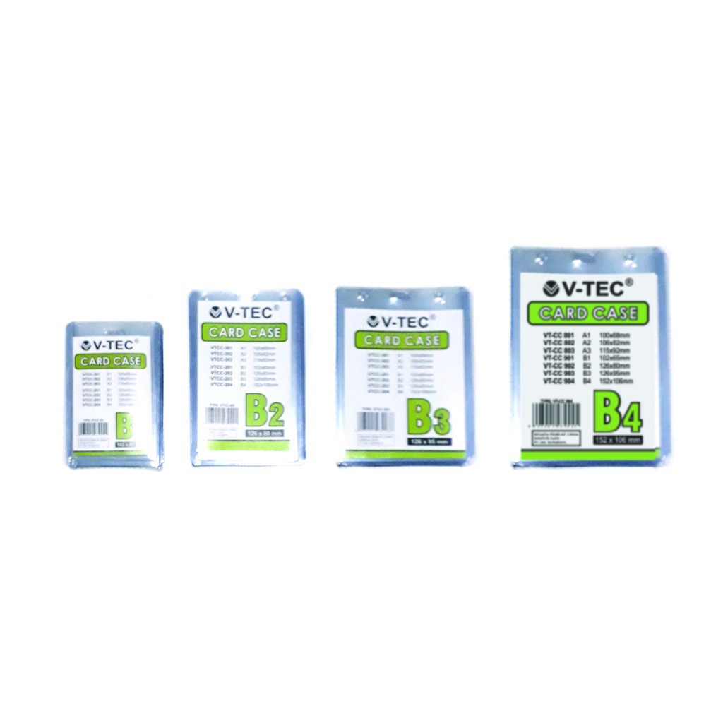 Jual V tec ID card case isi 20 lembar B1 B3 B4 A1 A2 A3 | Shopee Indonesia