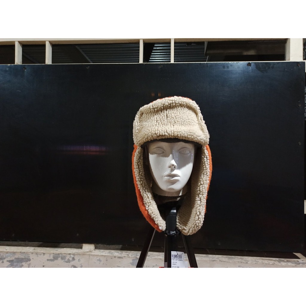 Jual TOPI RUSIA ORANGE TOPI USHANKA TOPI OUTDOOR JAKET MUSIM DINGIN ...