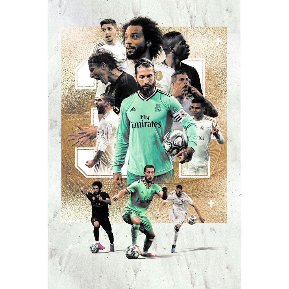 Jual POSTER REAL MADRID A4/A5 KERTAS GLITER/JASMINE | Shopee Indonesia