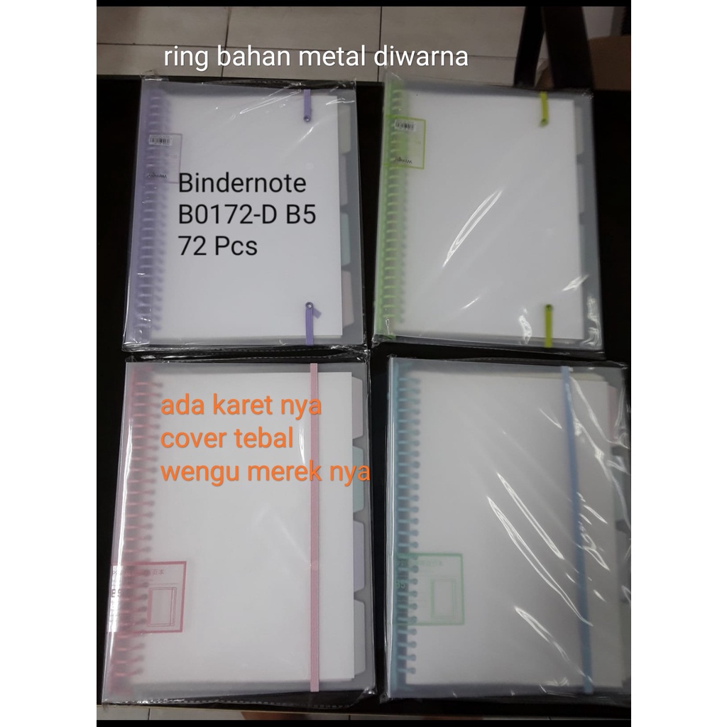 Jual map looseleaf wengu a5 tali warna isi 55 lembar plus sekat b0172 ...