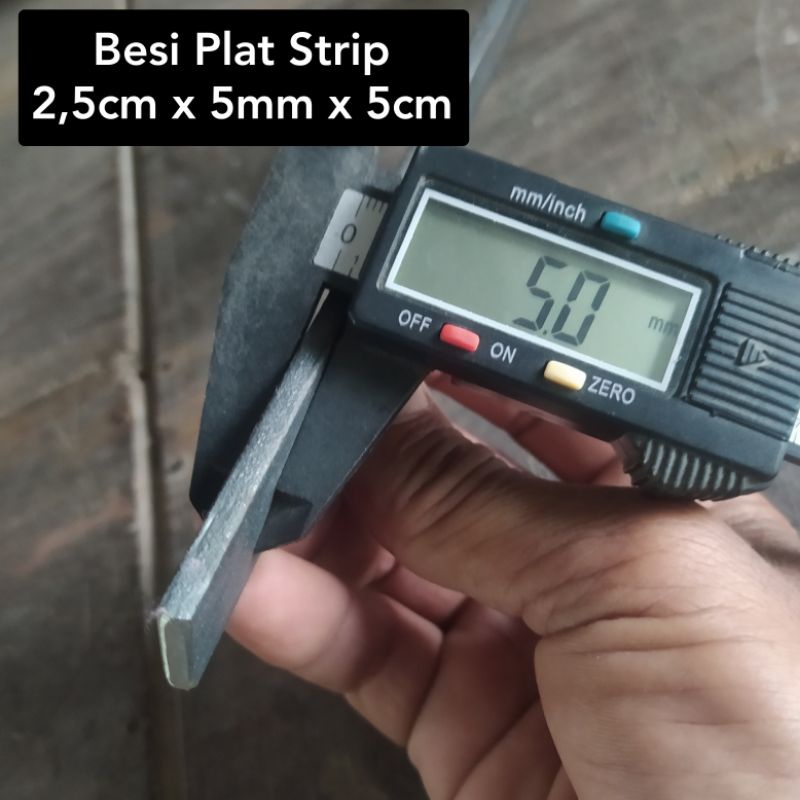 Jual Besi Plat Strip/Plat Strip Besi 2,5 cm x 5 mm x 5 cm | Shopee ...