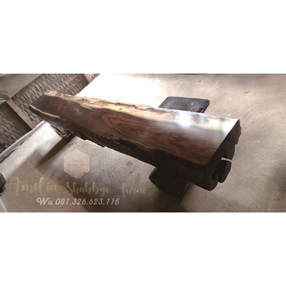 Jual Stool Kayu Log Sono Keling 210 cm | Shopee Indonesia