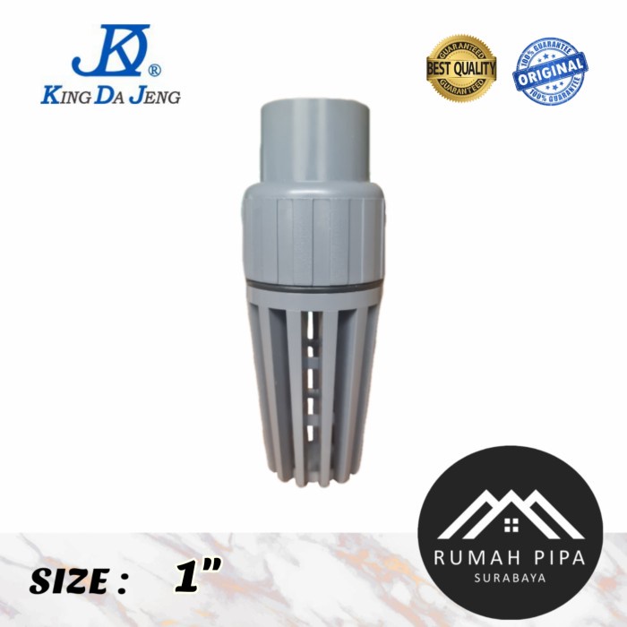 Jual Foot Klep / Foot Valve 1" DRAT DALAM - KING DA JENG - KDJ | Shopee ...