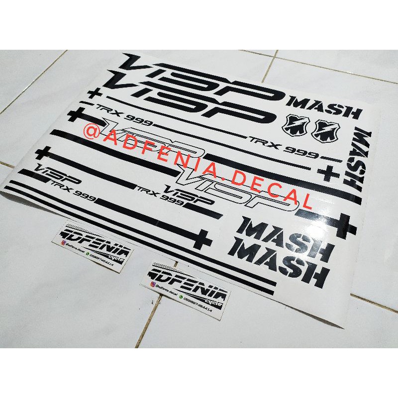 Jual Decal Stiker Frameset Visp Trx 999 Die Cut Cutting Sticker VISP ...