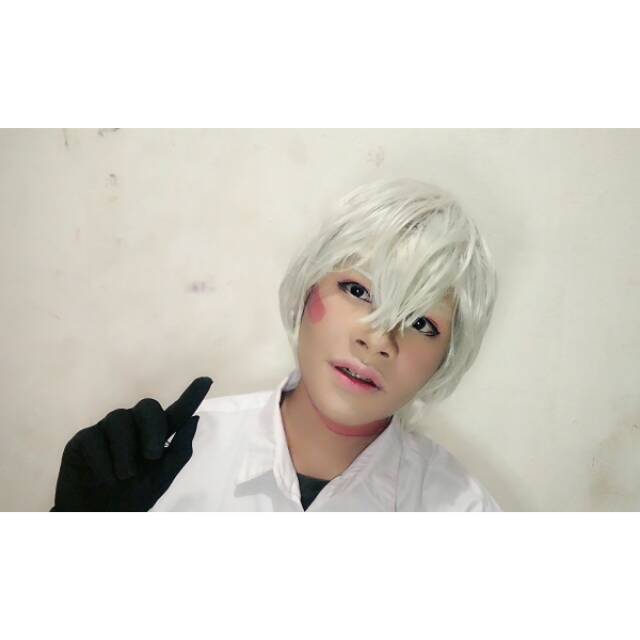 Jual Wig putih cowok | Shopee Indonesia