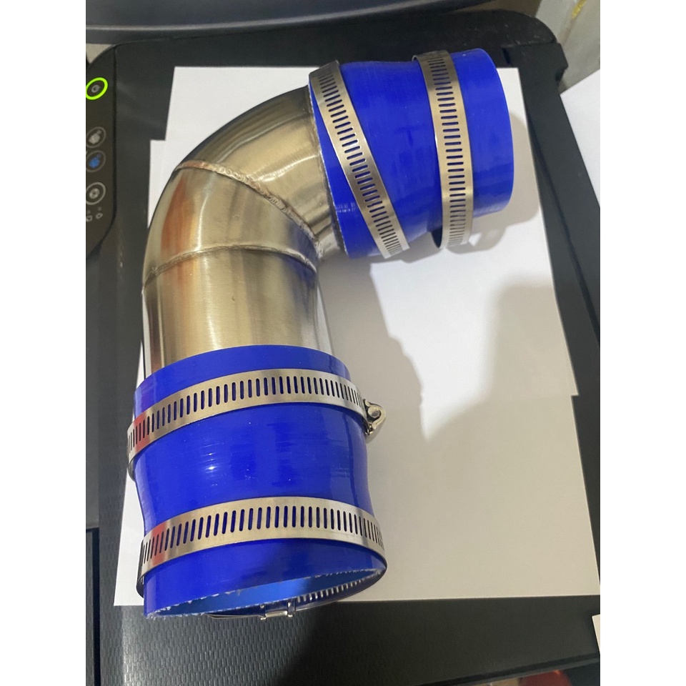 Jual Intake pipe air filter stainless 3INCH innova REBORN FORTUNER VRZ ...