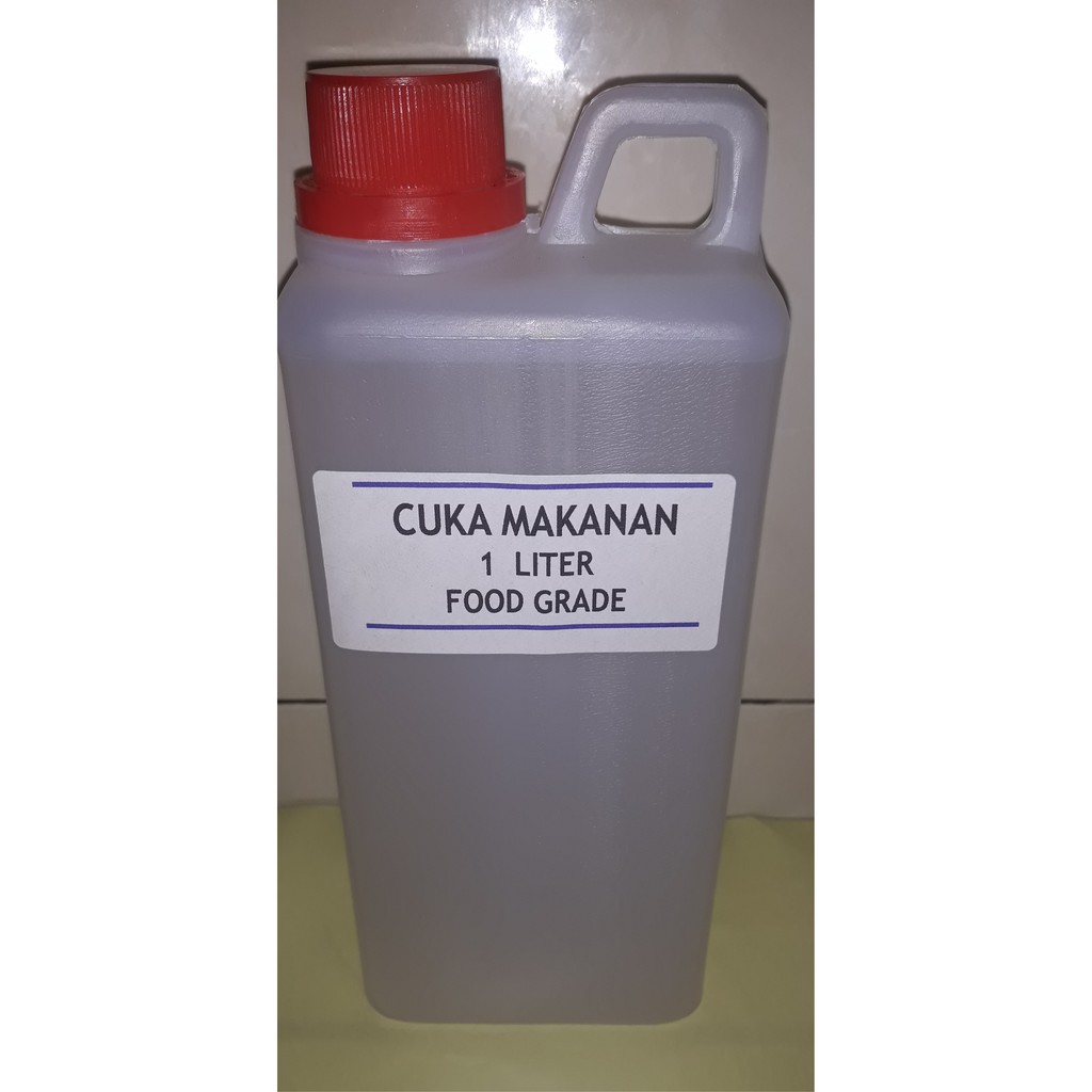 Jual biang cuka asam asetat Food grade 1 Liter | Shopee Indonesia