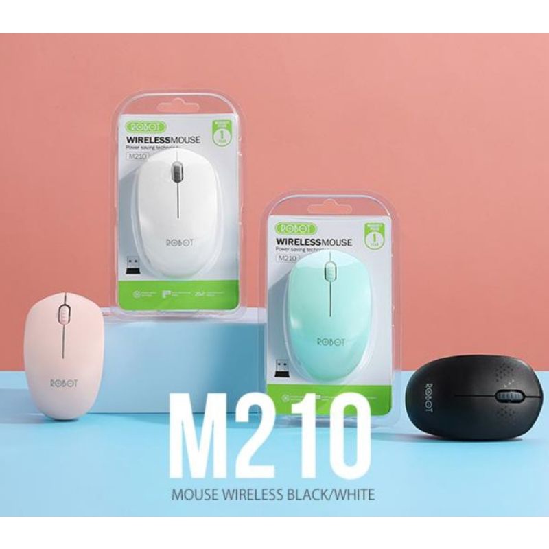Jual Mouse Wireless ORIGINAL Robot M210 2.4GHz FREE BATRE Mouse ...