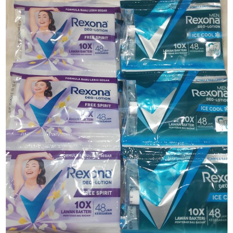 Jual Rexona sachet ice cool,free spirit,cerah segar | Shopee Indonesia