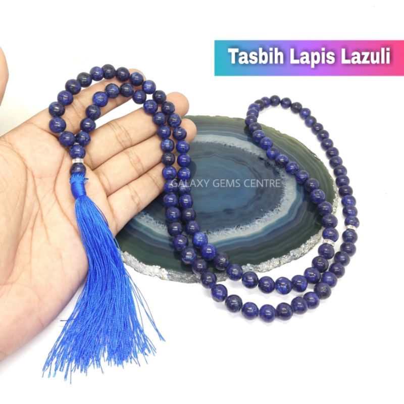 Jual TASBIH BATU LAPIS LAZULI 99 BUTIR 8MM ORIGINAL STONE | Shopee ...