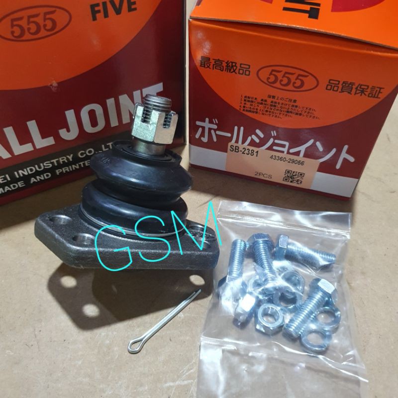 Jual BALL JOINT ATAS UPPER TOYOTA KIJANG 5K 7K KF50 KF70 555 JAPAN 2PCS | Shopee Indonesia