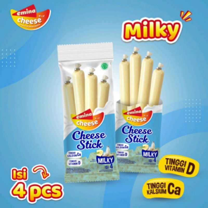 Jual Emina Cheese Stick Milky Isi 4 | Shopee Indonesia