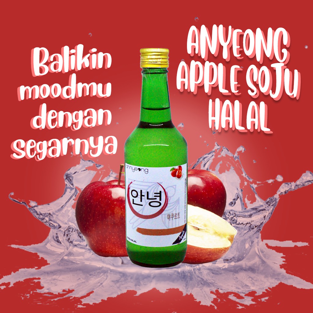 Jual Soju Halal Non Alkohol Mocktail Mojito Korea 360ml - Apple ...