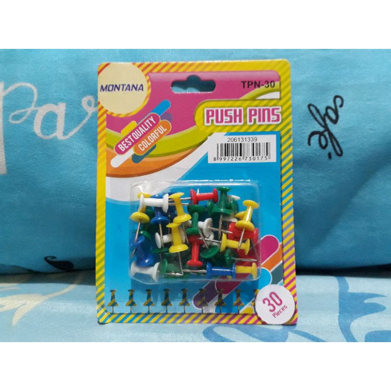 Jual PUSH PIN | PIN PAPAN | PAKU KERTAS PAPAN TULIS PAPAN STEROFOAM | Shopee Indonesia