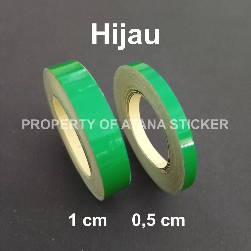 Jual Stiker List Velg Body Sepeda Motor Matic Mobil Hijau Ijo Yellow ...