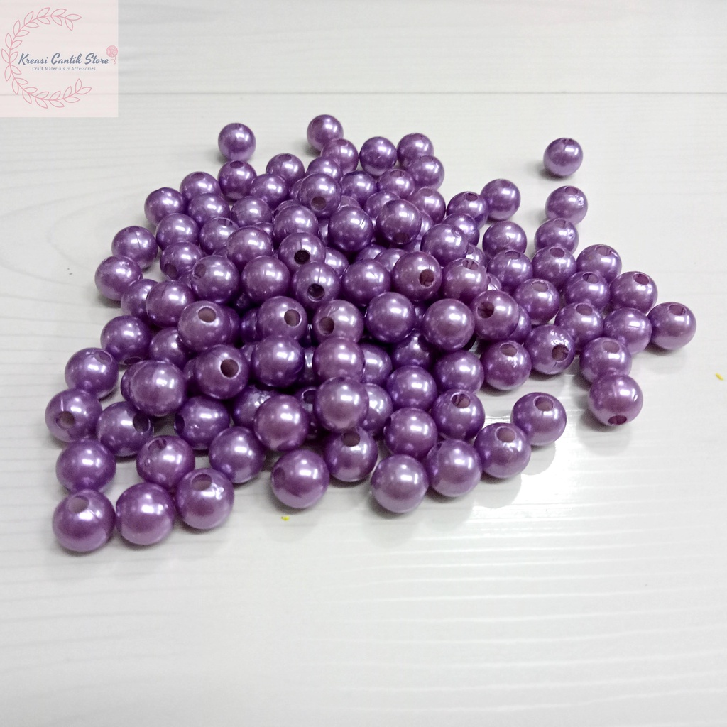 Jual Manik-Manik / Mote Mutiara / Manik Bulat / Manik Mutiara 8mm Warna ...