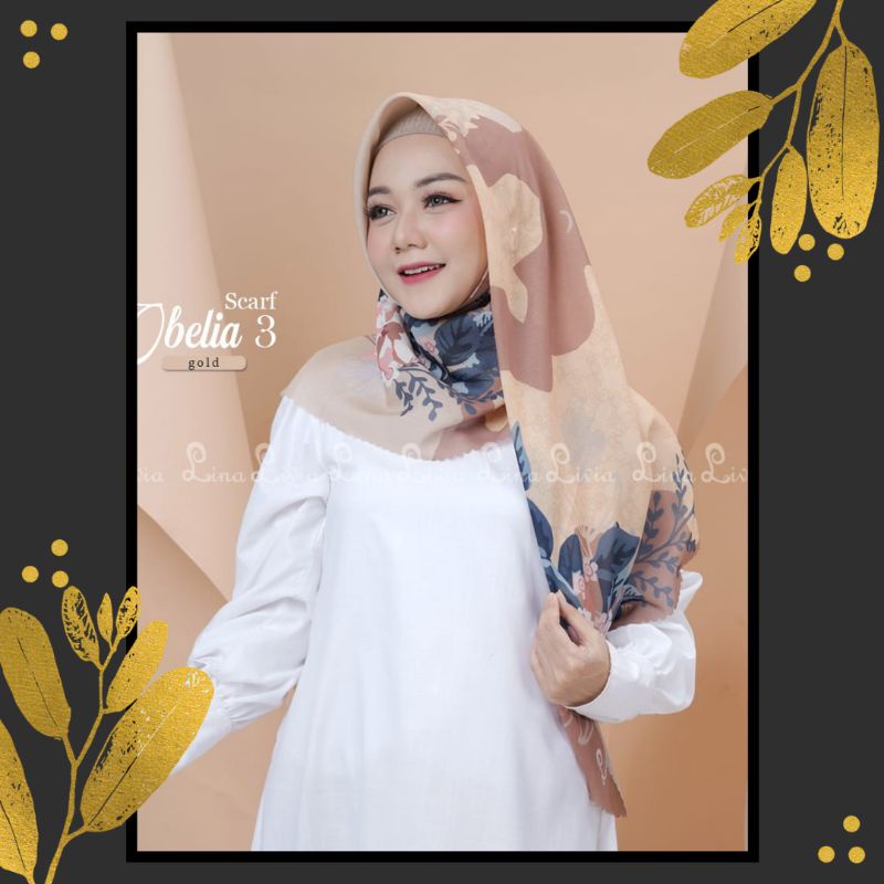 Jual Obelia 3 Scraft Lina Livia Hijab Segi Empat Original Linalivia Desain Limited | Shopee ...