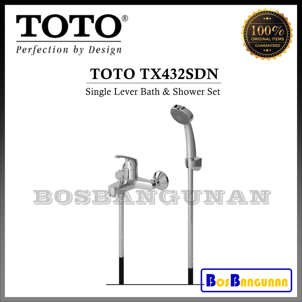 Jual KRAN TOTO TX432SDN SHOWER SET & BATHTUB MIXER (PANAS DINGIN) / Keran Shower Bathtub TOTO ...