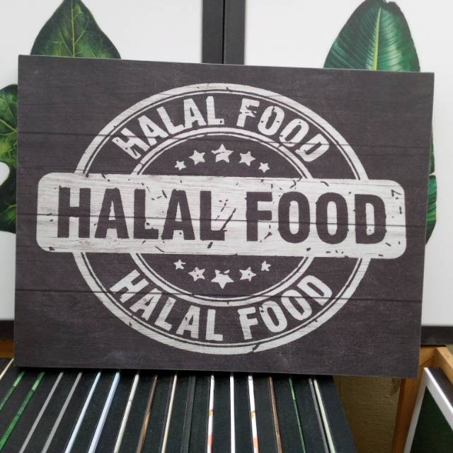 Jual Poster Kayu Halal Food | Shopee Indonesia