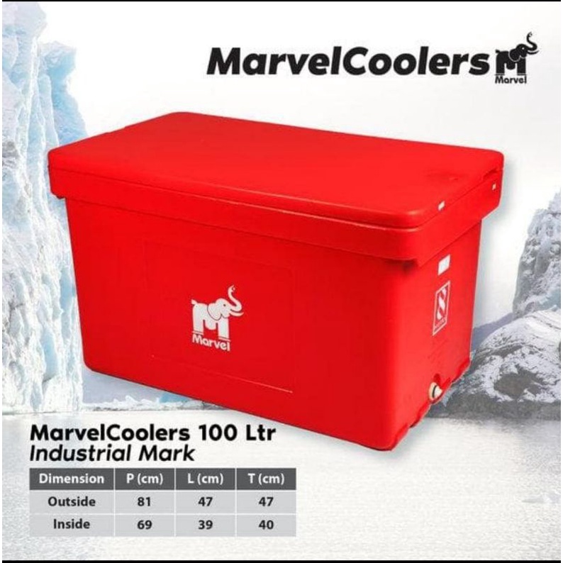 Jual Cooler Box Marvel 100 Liter / Cool Box Coolerbox Tempat pendingin ...