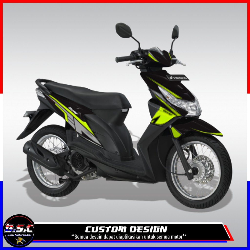 Jual Stiker Decal FULL BODY Beat Karbu Motif Less Stabilo | Shopee ...