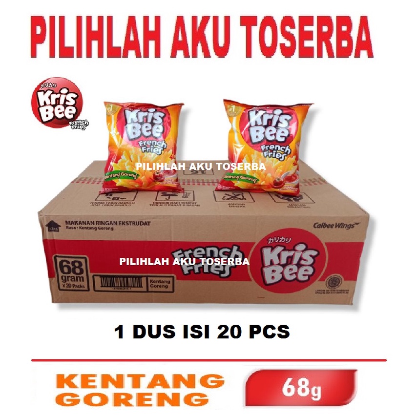 Jual Krisbee French Fries / Kentang Goreng 68 gr - (HARGA 1 DUS ISI 20 ...
