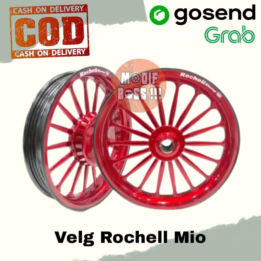 Jual Velg Rochell DYT Series Copy Daytona PNP Mio Sporty Smile Mio Soul ...