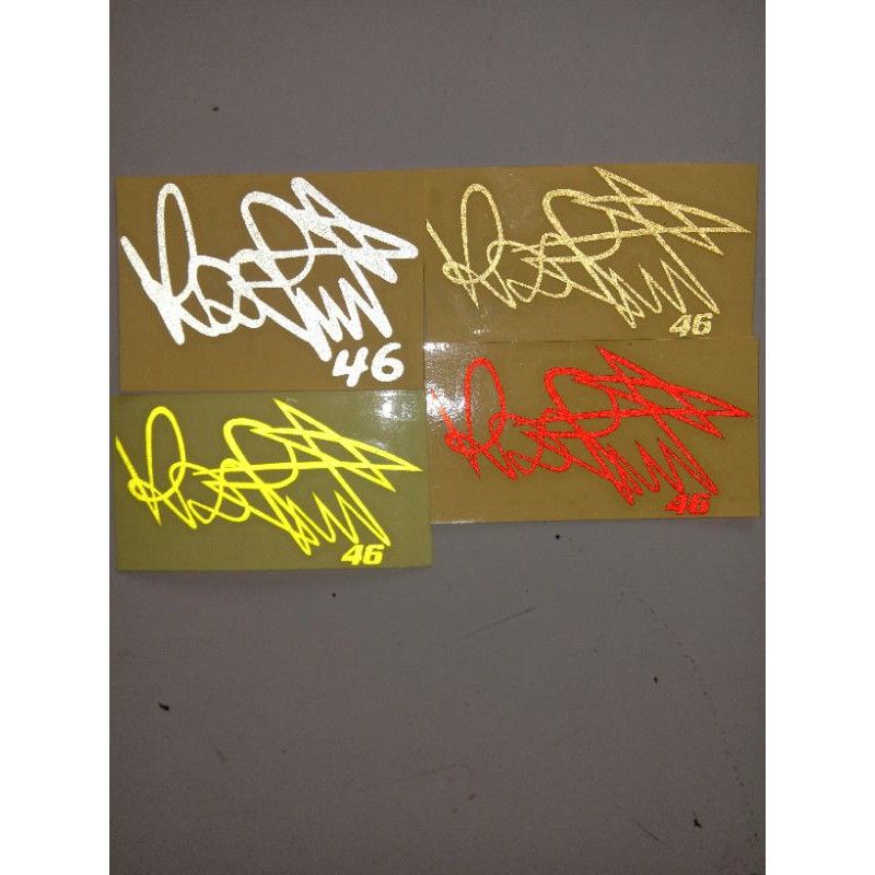 Jual STICKER TANDA TANGAN ROSSI 46 CUTTING | Shopee Indonesia