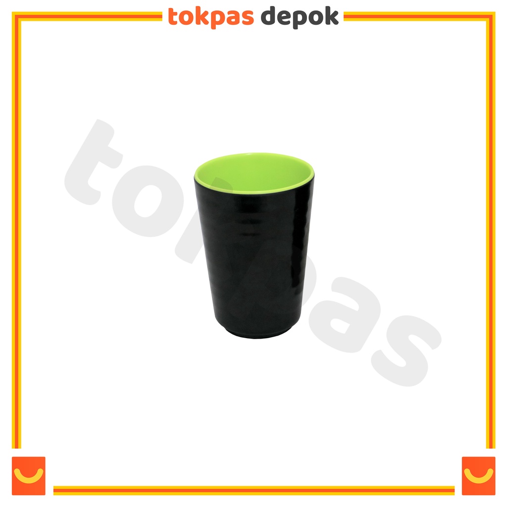Jual Melamin Gelas Jepang Gelas Melamine 250ml Gelas Ulir Datar 2 Warna ...
