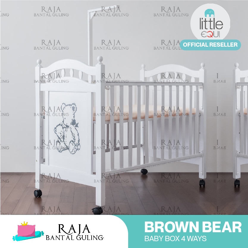 Jual BABY BOX LITTLE EQUI BROWN BEAR 4 WAYS (Tempat Tidur Bayi FREE Matras Bayi + Tiang Kelambu ...