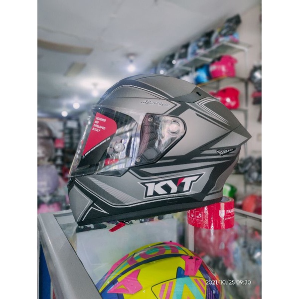 Jual HELM KYT TT COURSE Tourist Cool grey | Shopee Indonesia