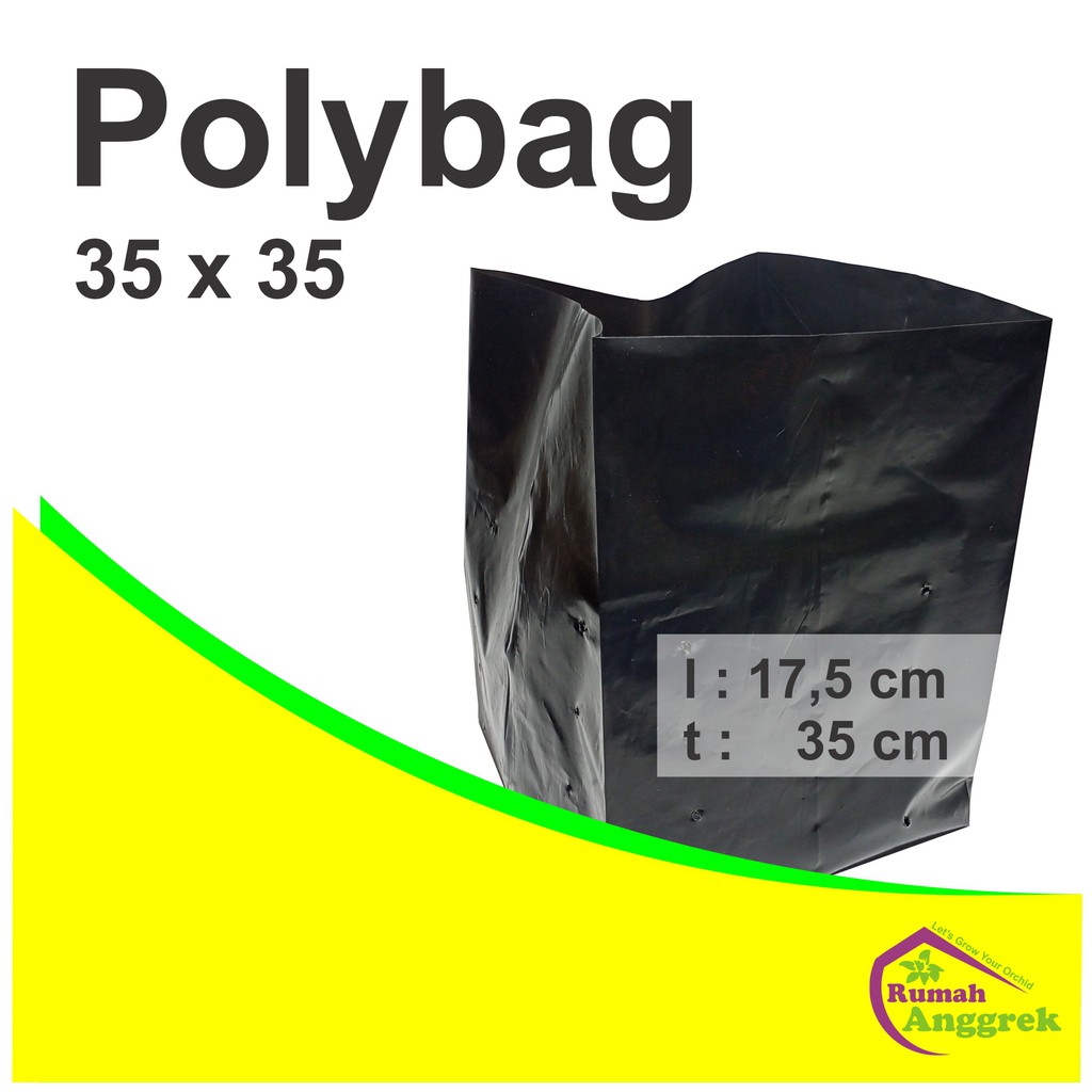 Jual Polybag 35 x 35 cm pot besar dewasa anggrek tanah cymbidium ...