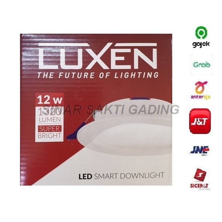 Jual Luxen Lampu Led Downlight Panel 12 Watt Inbow DL12CDL / WW ...