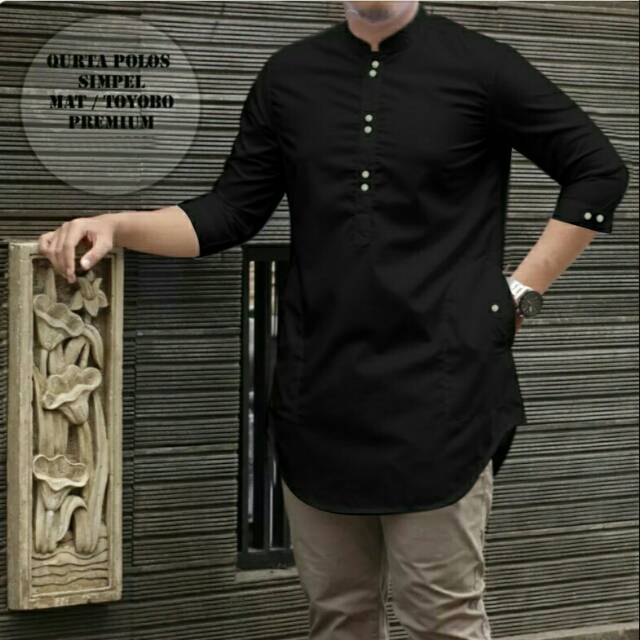 Jual C7 - BAJU KOKO NOSI WARNA HOTAM FASHION PRIA | Shopee Indonesia
