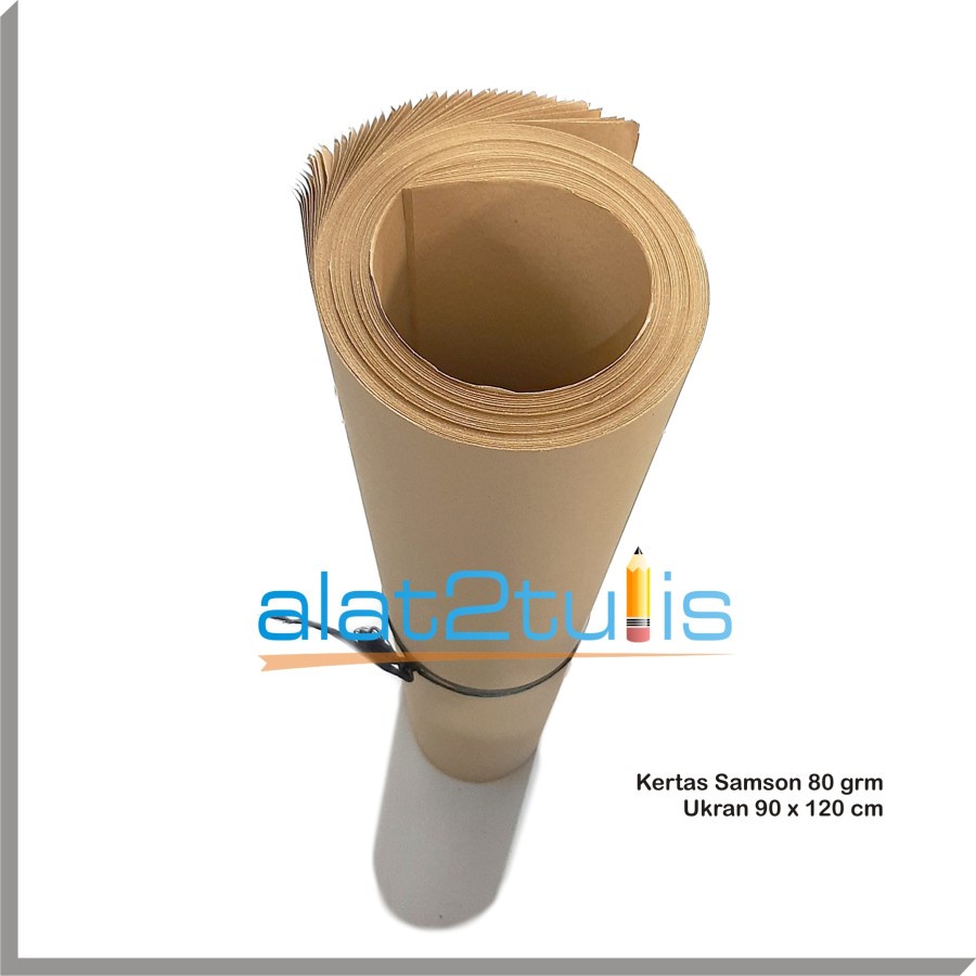 Jual Kertas Samson Coklat Kraft Craft 80 gram 90 x 120 cm Bungkus ...