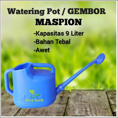 Jual PENYIRAM TANAMAN / GEMBOR / WATERING POT PLASTIK MASPION 9 LITER ...