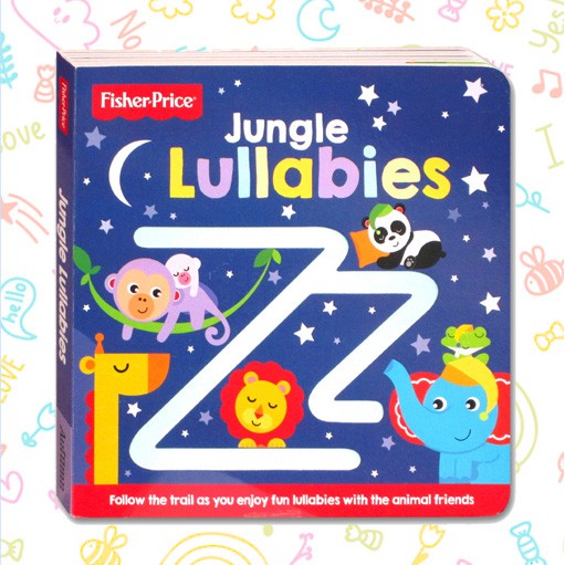 Jual Fisher Price - Jungle Lullabies Board Book (Follow the trail as ...