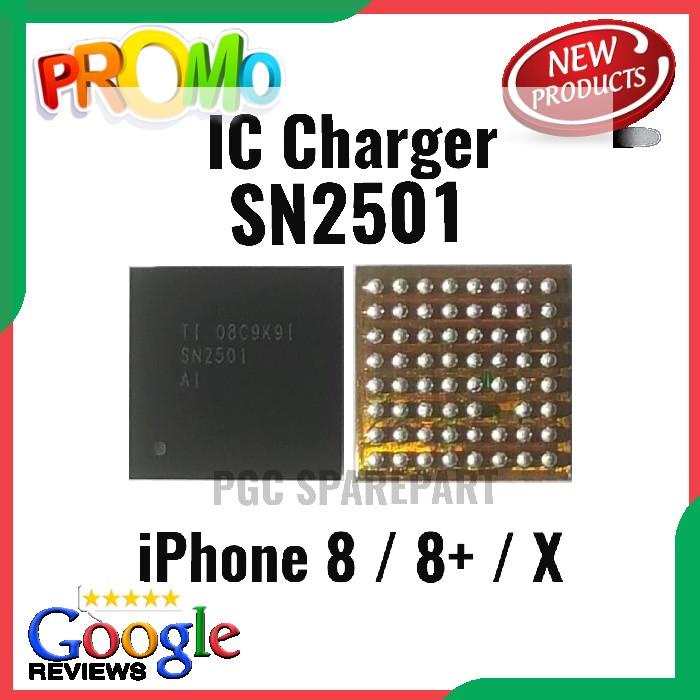 Jual SPAREPART HP IC CHARGER SN2501 SN 2501 CAS IPHONE 8 8+ IPHONE X ...