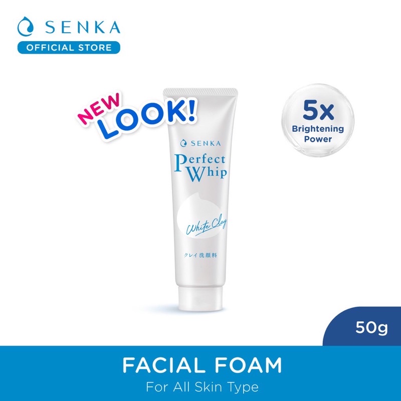 Jual SENKA - Perfect White Clay Facial Foam From Japan 50g | Shopee ...