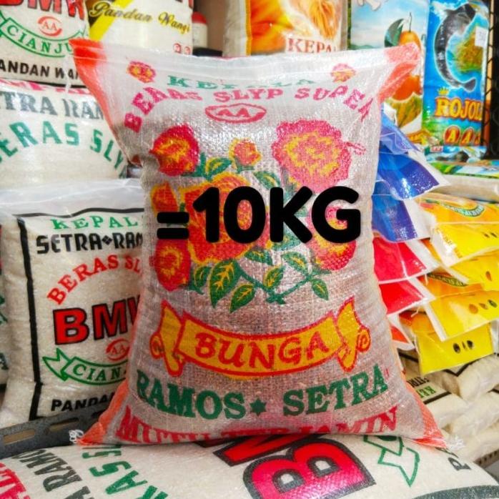 Jual BERAS MERAH PECAH KULIT CAP BUNGA 10KG MURAH | Shopee Indonesia