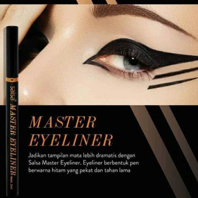 Jual MASTER EYELINER PEN SALSA LIQUID LONGLASTING | Shopee Indonesia