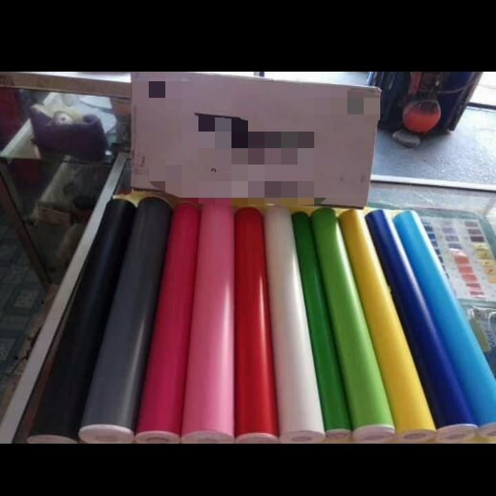 Jual sticker stiker vinyl warna dop/matte 45cm x 100cm | Shopee Indonesia