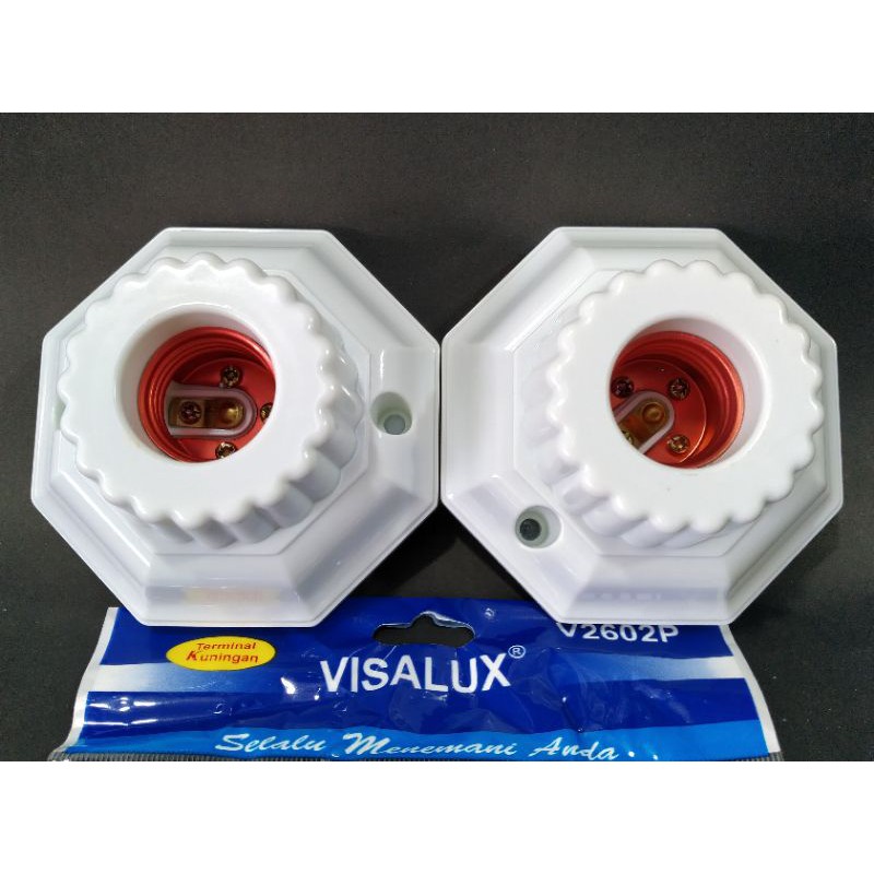 Jual Fitting Lampu E27 (PAKET 2 PCS) Fitting Plafon / Fitting Tempel ...