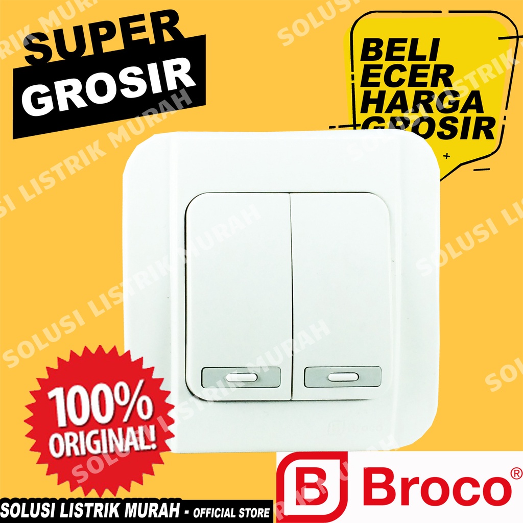Jual Broco Galleo Saklar Single / Double / Stop Kontak IB / Inbow ...