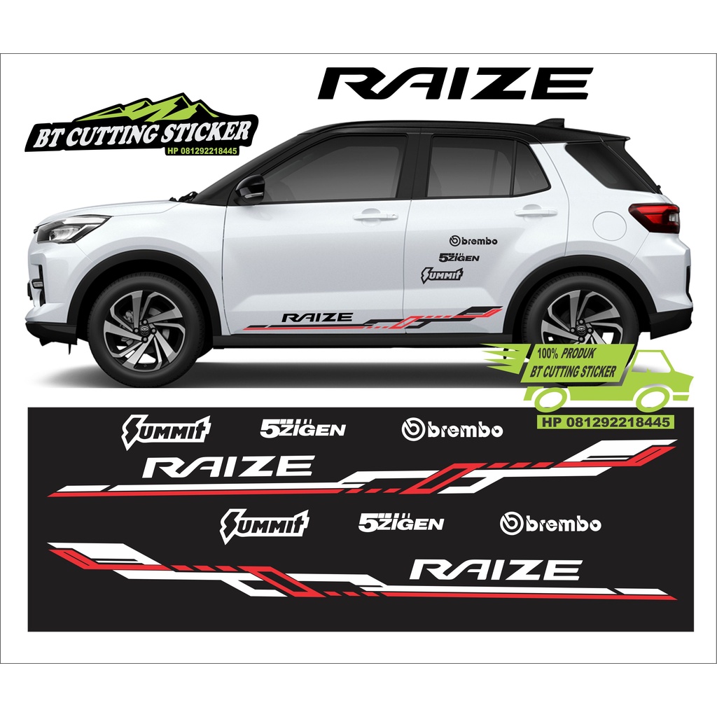 Jual sticker mobil raize sticker list raize sticker toyota raize stiker ...