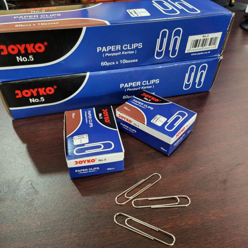 Jual JOYKO Jumbo Clip No 5 / Klip Penjepit Kertas Besar No.5 per Box ...